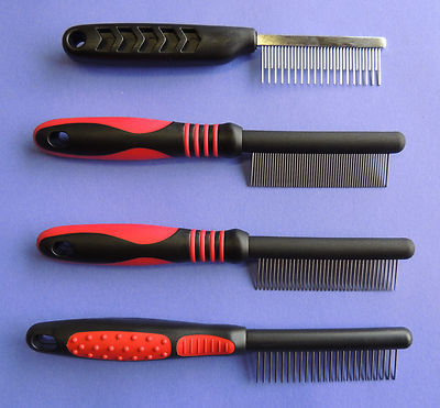 Jeffers Dog Cat Pet Sturdy GROOMING COMB Fine, Medium, Coarse ...