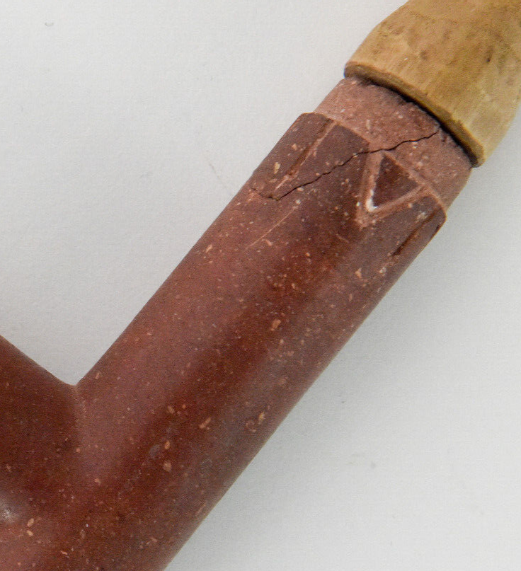 Northern Plains Calinite Pipe with twisted wooden calumet | eBay