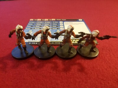 Star Wars Miniatures Rebel Storm 17 CLEARANCE x4 Rebel Pilot | eBay