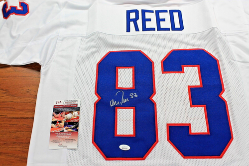 Andre Reed Autographed/Signed Jersey JSA COA White Custom Jersey | eBay