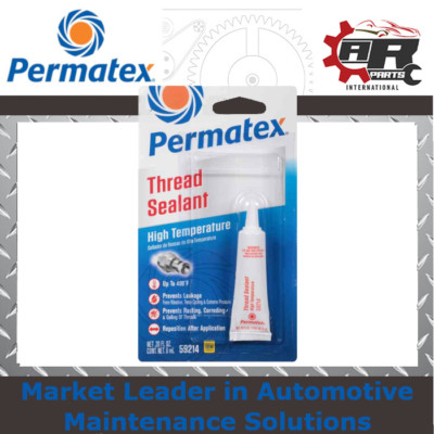 Permatex® High Temperature Thread Sealant with PTFE Locks Seals Stops ...