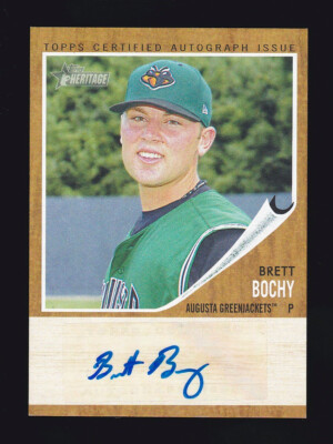 2011 Topps Heritage Minor League #RA-BBO BRETT BOCHY 501/861 Real One ...