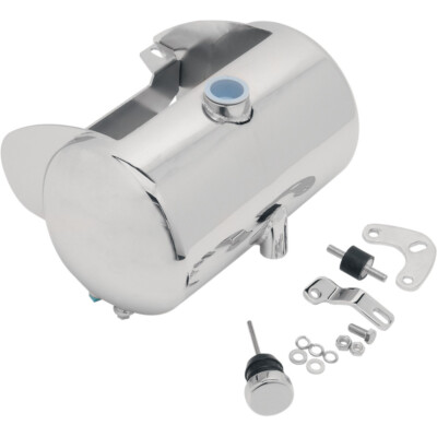 Drag Specialties Oil Tanks - Chrome - Domed - Center Fill | 241306 | eBay