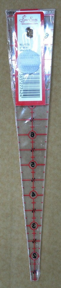 Sew Easy Triangle 9 Degree Wedge, 9" Mini Wedge Ruler, 9" x 1 5/8" | eBay
