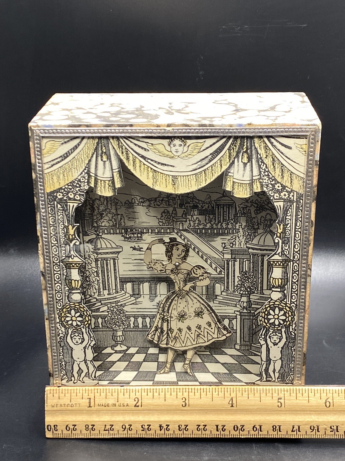 Automata Music Box Columbine Lady Dancer Petit Theatre Boutique ...