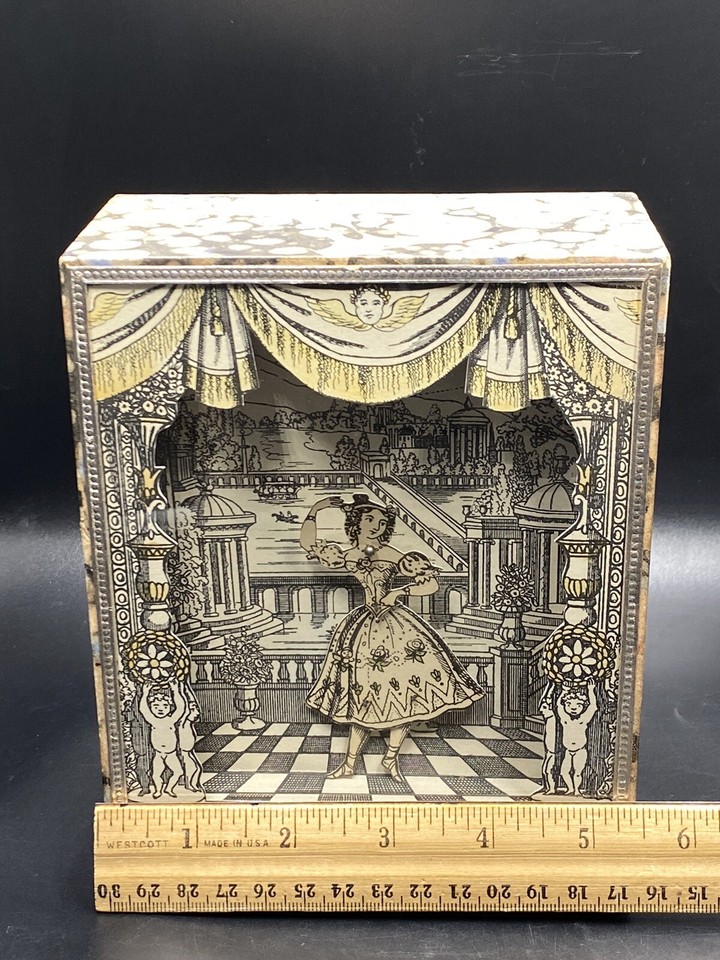 Automata Music Box Columbine Lady Dancer Petit Theatre Boutique ...