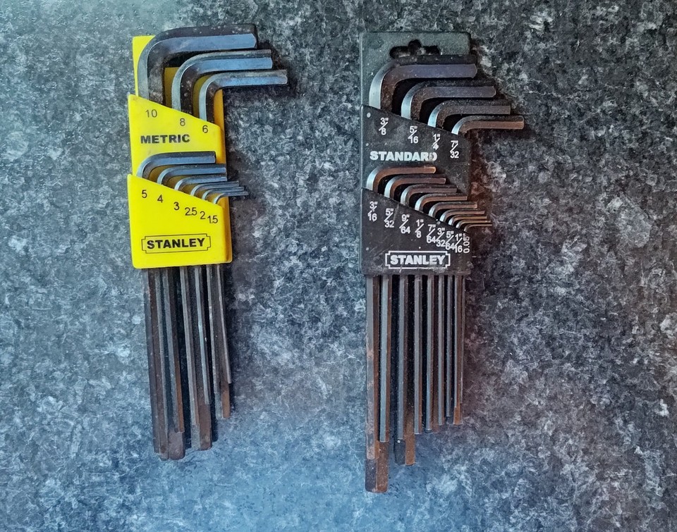 Stanley Allen Wrench Set SAE And Metric | eBay