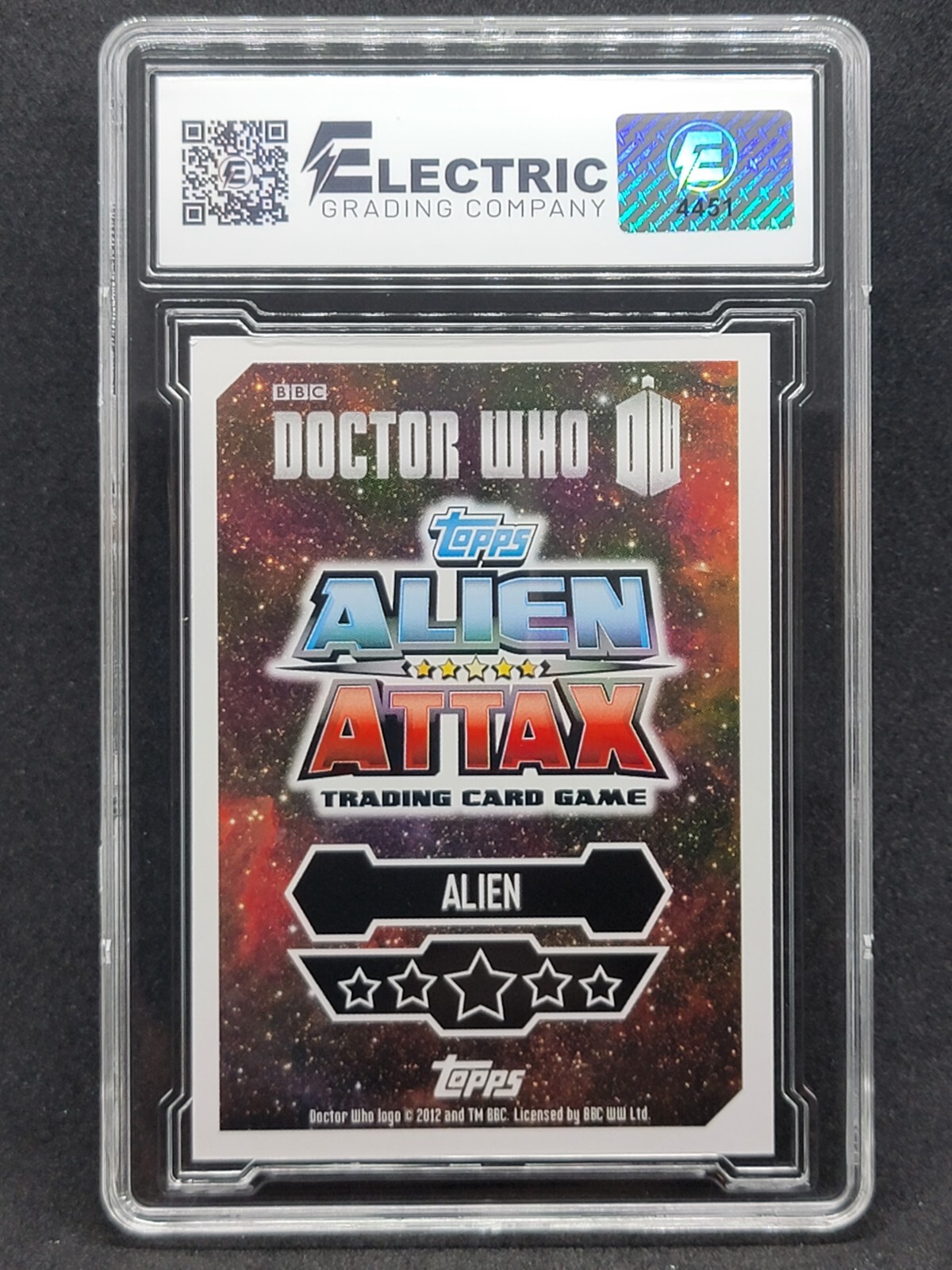 2012 Topps Doctor Who Alien Attax Supreme Dalek #22 Foil Graded ...