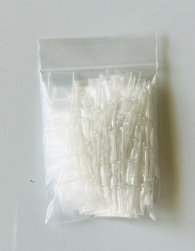1000 PC Bags Clear/White Ziplock Baggies (0.25" X0 .5")Mini Plastic Bag ...