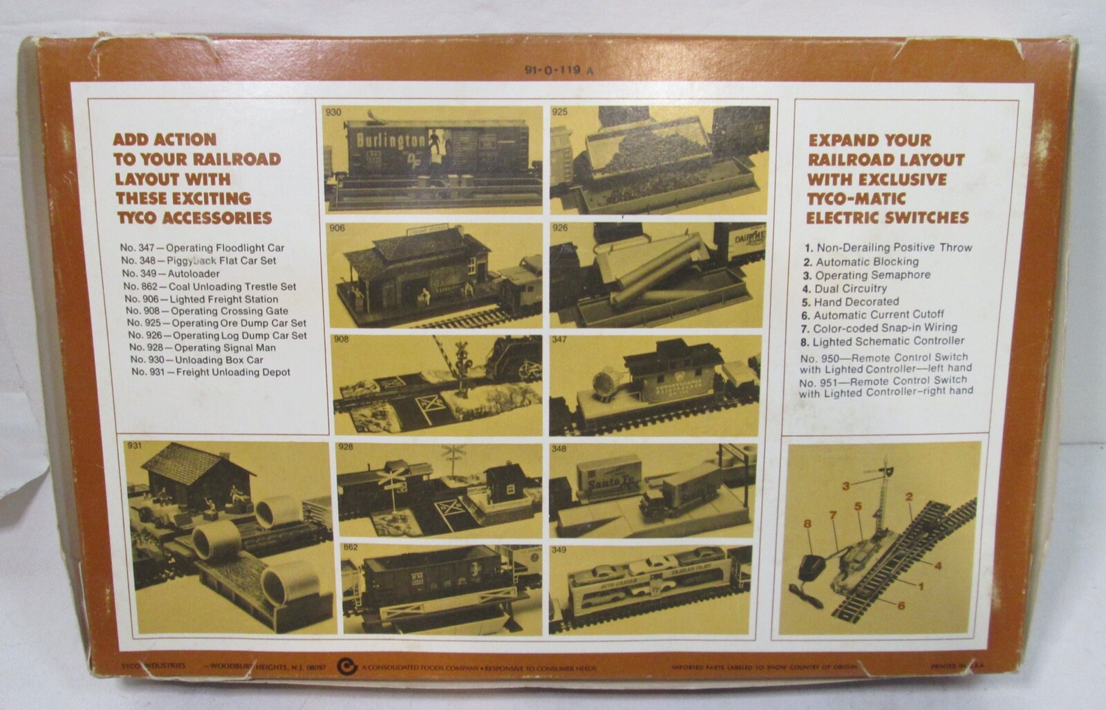 Tyco HO Scale Santa Fe Operating Crane Car With Boom Tender | eBay