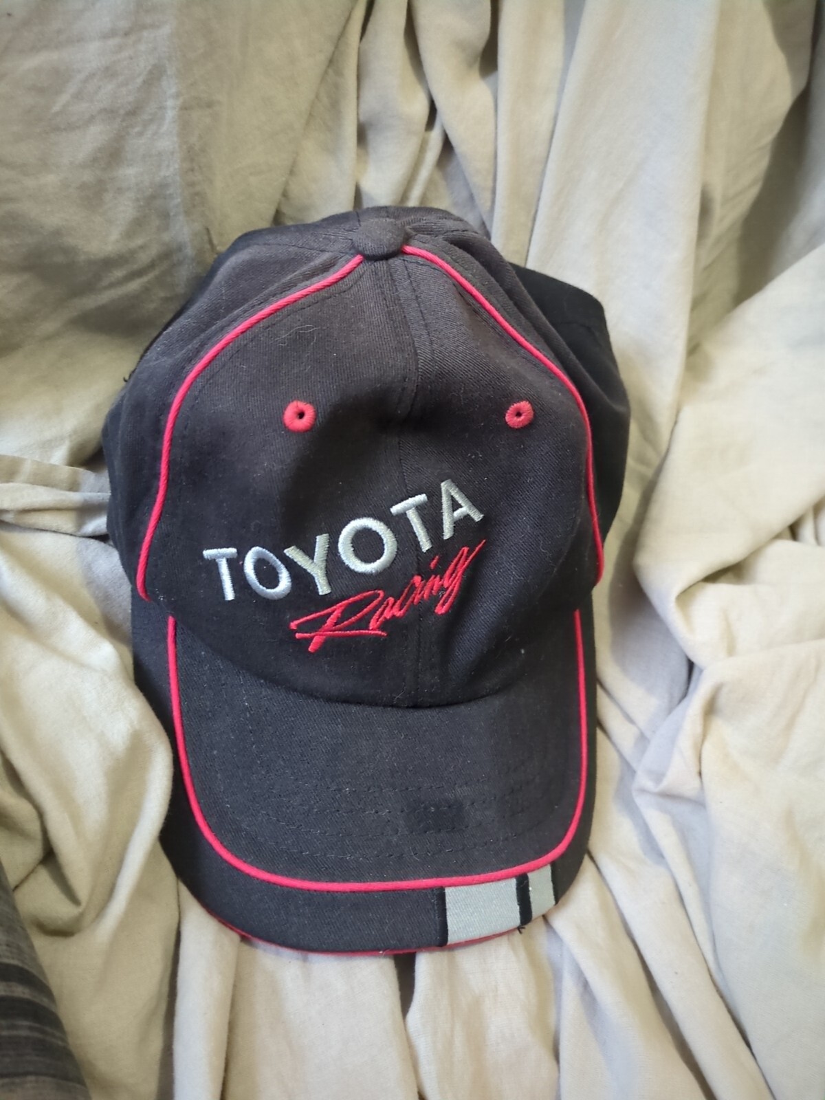 Vintage Toyota Racing Osfm Black Hat Cap Cotton Adult… - Gem