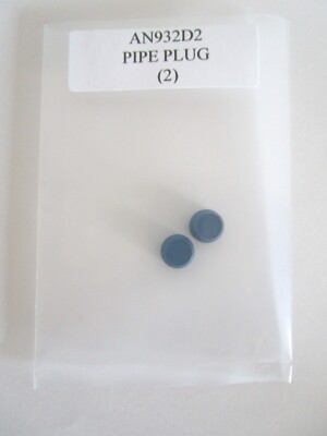AN932D2 Pipe Plug 1/8" Recessed Hex 13/32" O.D. Aluminum - Lot of 2 | eBay
