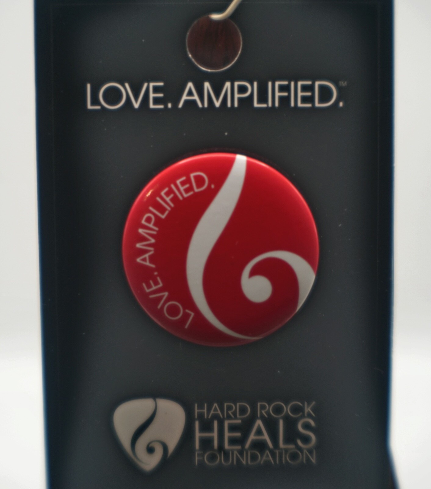 Hard Rock Heals "Love Amplified" Button with pin back 1.5 round | eBay