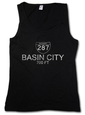 Basin City Women Tank Top Road Sign Symbol Logo Interstate Ortsschild ...