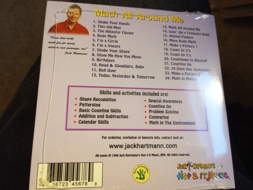 Math All Around Me Jack Hartman New and Sealed CD | eBay