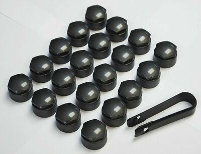 AUDI A2 A6 A7 A8 TT Q3 Q5 Q7 17mm WHEEL NUT COVERS LOCKING BOLT CAPS ...
