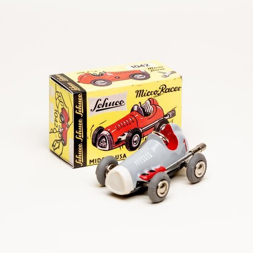 Schuco Micro Racer 1042 Midget USA Gray Wind-Up Metal Car (Old Stock ...