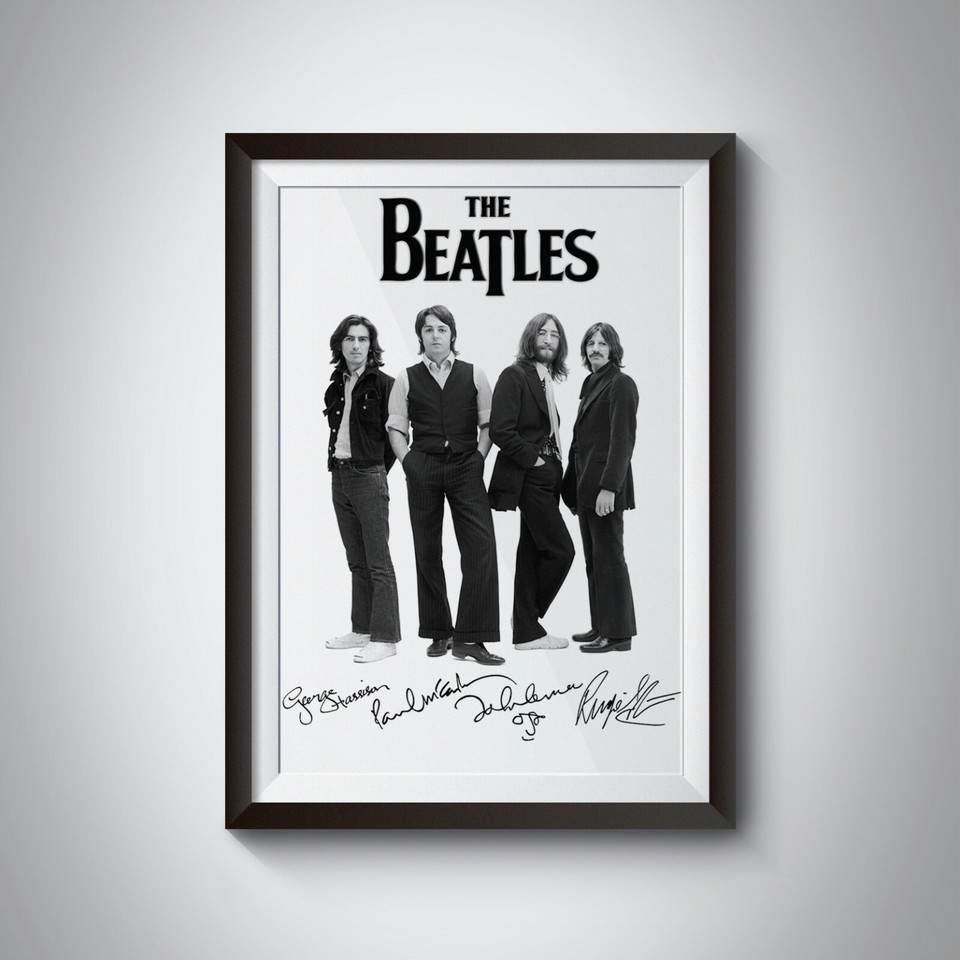 The Beatles Autographed Poster Print. Great Memorabilia Poster | eBay