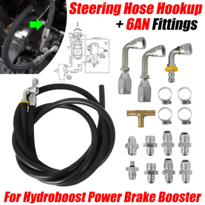 Steering Hose Hookup Kit W/ 6AN Fittings For Hydroboost Power Brake ...