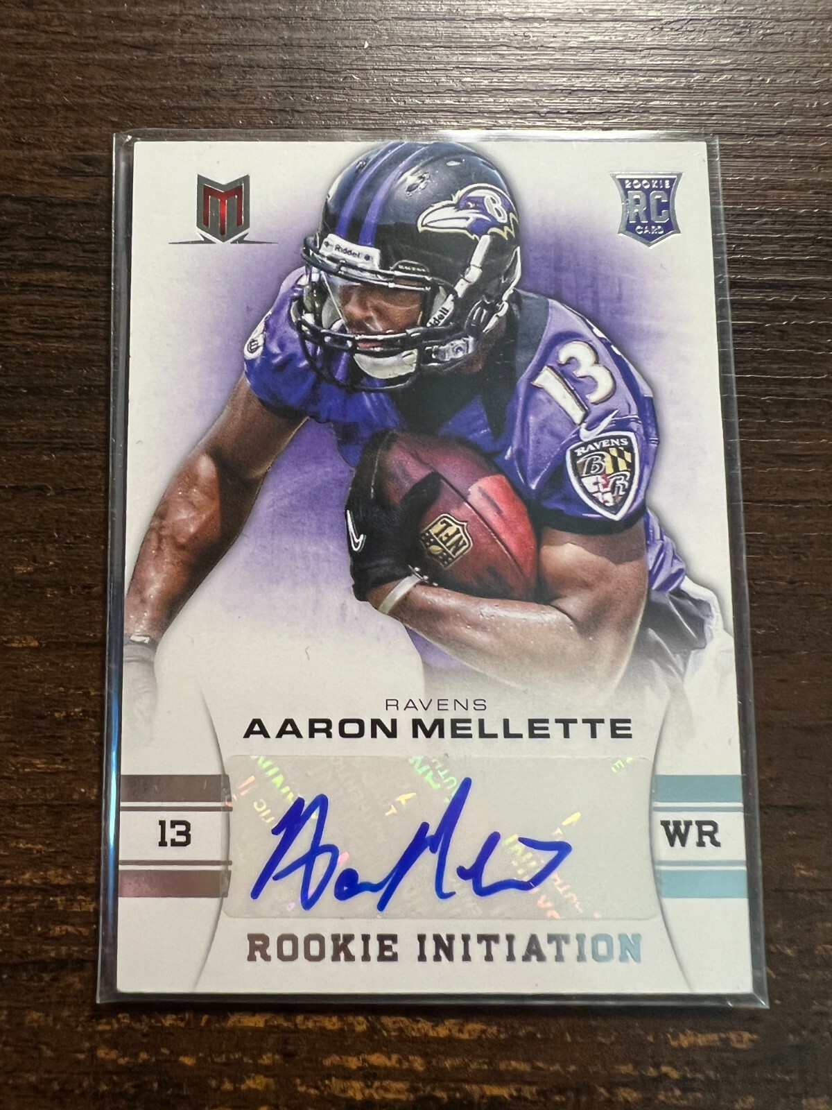 A128,989 - 2013 Momentum Rookie Initiation Signatures #2 Aaron Mellette ...