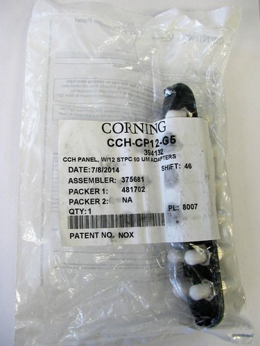 Corning CCH-CP12-G5 Panel 12 ST Simplex 12 Fiber 50 um Multimode/MM OM2 ...