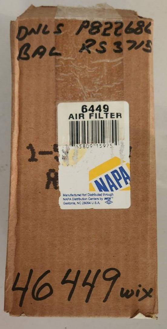 NAPA 6449 - Air filter cross reference