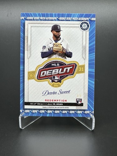 2024 TOPPS- Devin Sweet Rookie Debut Patch Autograph Redemption | eBay