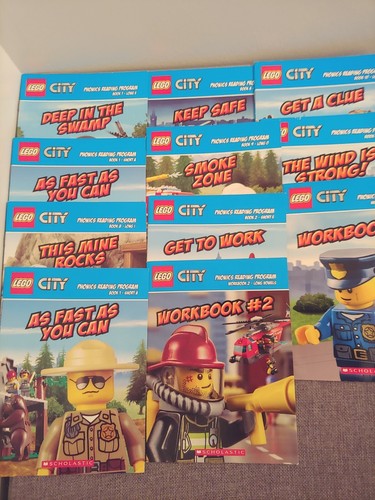 Lego City Children's Books Phonics Fun Learning To Read Early Readers ...