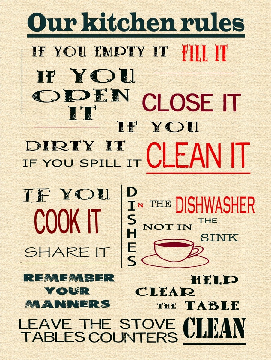 Cooking Rules
