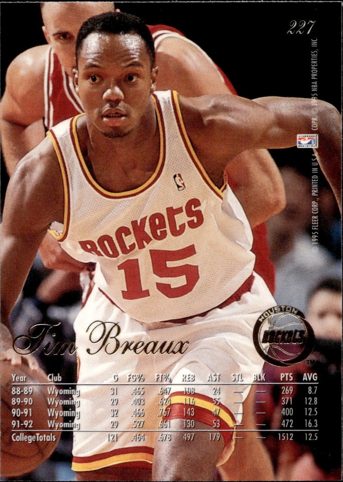 1994-95 Flair #227 Tim Breaux | eBay