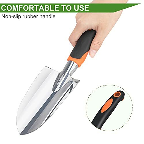 Gostur Garden Tool Set 3pcs Sturdy Gardening Hand Tools Kit - Trowel ...