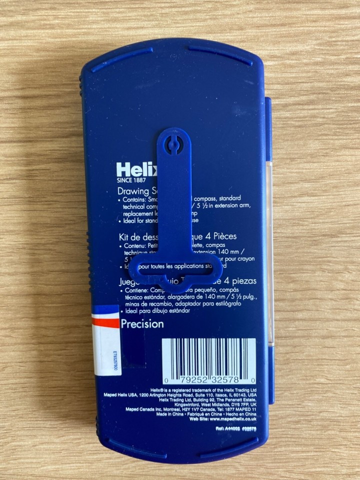 Helix Precision Drawing Set Inc Thumbwheel Compass & Technical | eBay