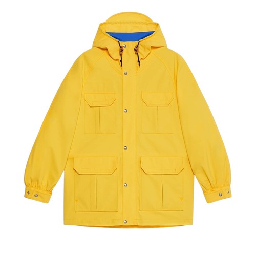 Authentic The North Face X Gucci Yellow Techno Ripstop Rain Jacket ...