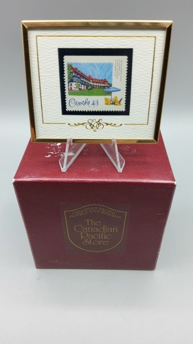 Vtg. GLASS FRAM CANADIAN "ALGONQUIN HOTEL" STAMP 1993/THE CANADIAN ...