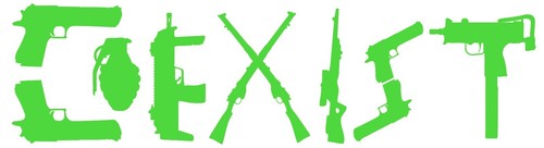 Weapon / Gun Coexist Body Decal / Window / Bumper Sticker | eBay