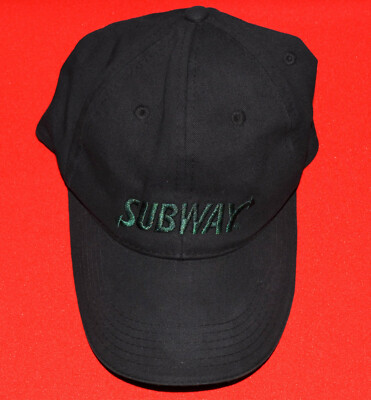 Subway Hat Cap Subway Sandwich Restaurant Employee Uniform Adjustable ...