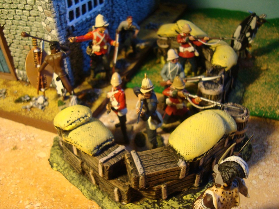 sandbags Boxes Resin 1.32 Painted Rourke' drift Redoubt T5 Zulu War ...