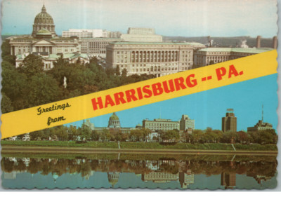 Vintage Postcard Greetings From Harrisburg -- Pennsylvania State ...