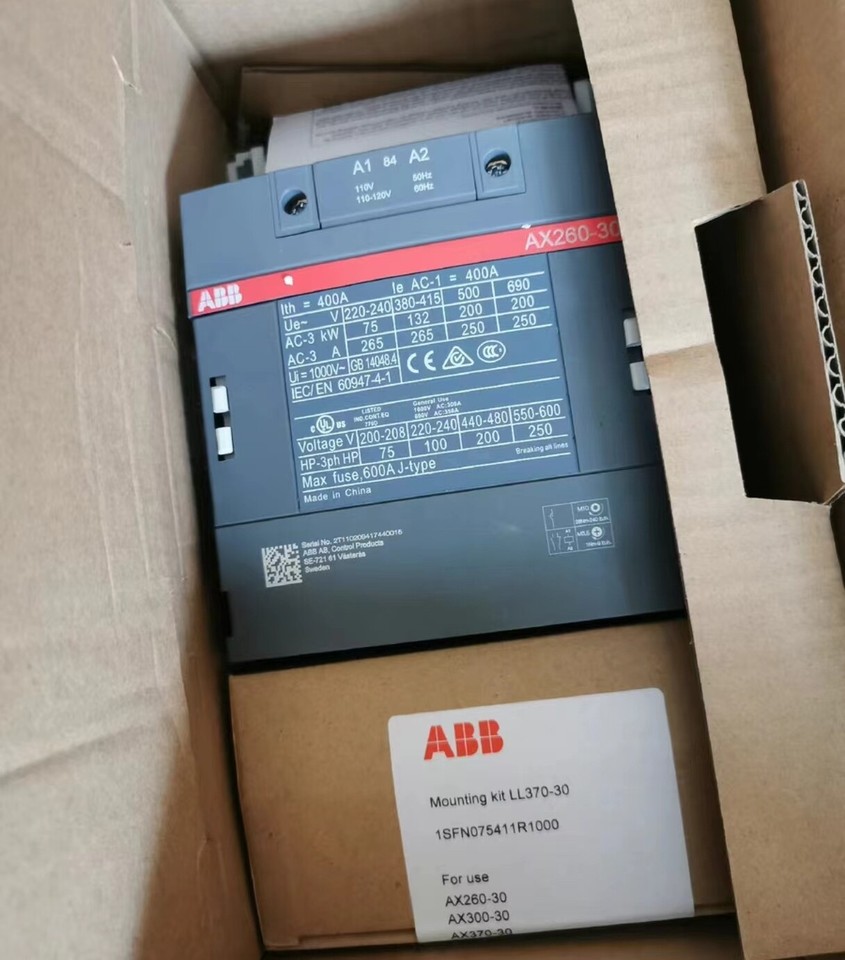 1pc ABB AX260-30-11-84 Contactor 110V50Hz/110-120V60Hz 1SFL547074R8411 ...