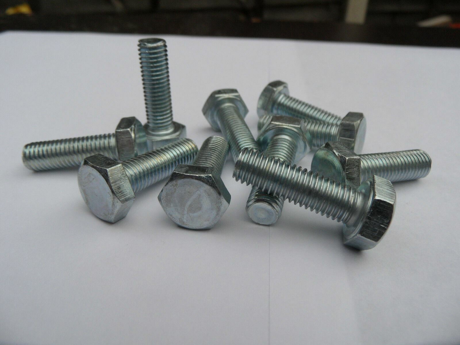 10 BSW Whitworth Bolts/Set screws 5/16 x 3/4" Bright zinc plated (18tpi ...