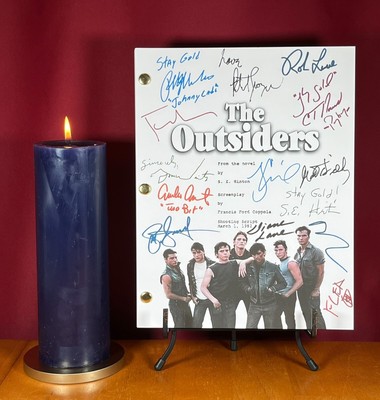 The Outsiders Script Signed- Autograph Reprints- 122 Pages- Stay Gold ...