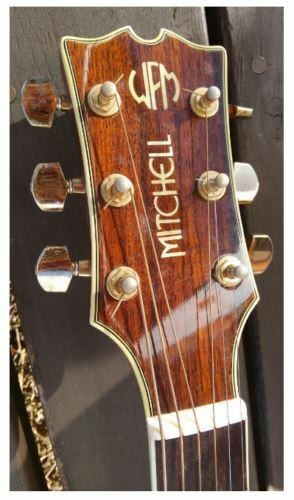 Acoustic Guitar WFM Mitchell MD 700S Natural Color Japan Made & Hard ...