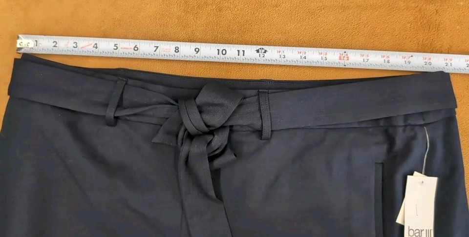 BAR III Tie Front Capris Pants Women's SZ XXL Bar Navy | eBay