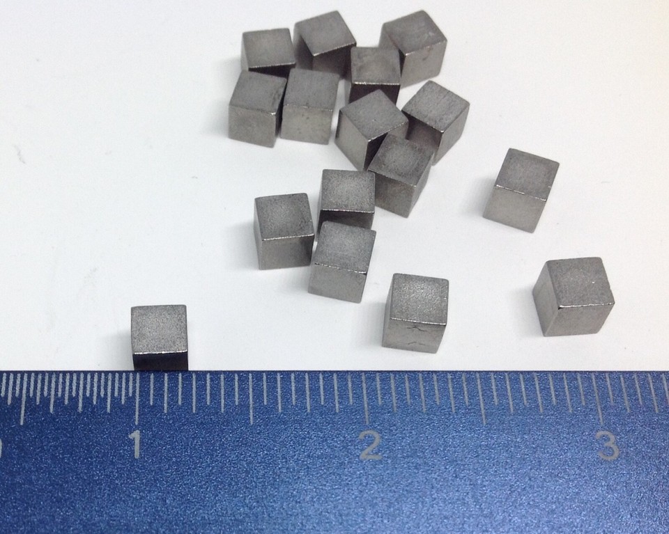 4 Tungsten Incremental Cubes 1/4" Pinewood Derby Car Weight for faster ...