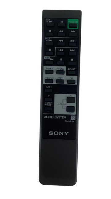 Sony Rm-s241 Audio System Remote Control Hcd-251 R2500 R2400 for sale ...