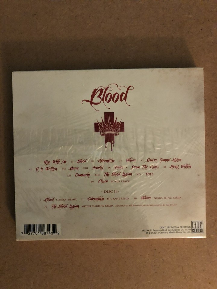 IN THIS MOMENT - Blood Hot Topic Edition - 2 Disc- **BRAND NEW Maria ...