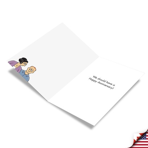 1 Funny Anniversary Card with Envelope - Dichotomy Of Marriage C7315ANG ...