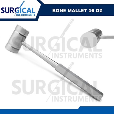 Heavy Bone Mallet 11" Orthopedic Surgical Instruments 16oz German Grade ...