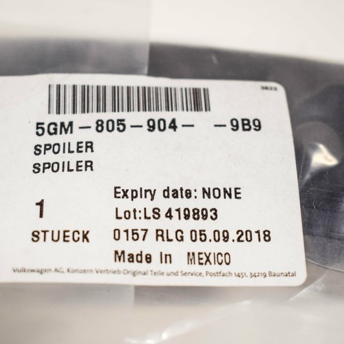 NEW VW GOLF MK7 FRONT BUMPER RIGHT SPOILER 5GM8059049B9 OEM NO DUTY TO ...