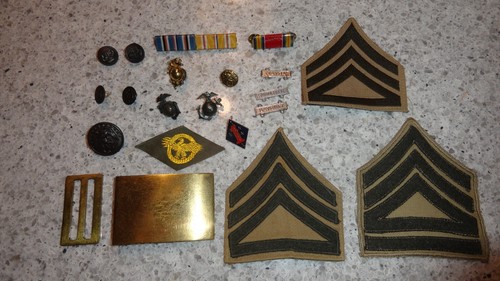 WW2 USMC US Marine Corps Technical Sergeant Stripes Ribbons EGAs ...